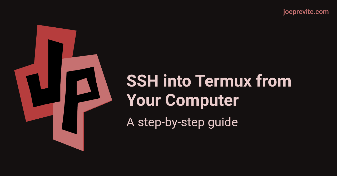 SSH into Termux from Your Computer